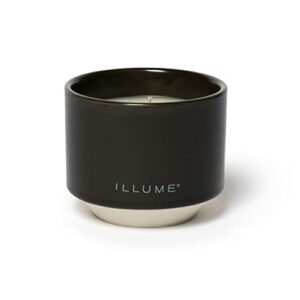 illume beautifully done essentials blackberry absinthe matte ceramic scented soy candle, 2″ l x 2″ w x 1″ h