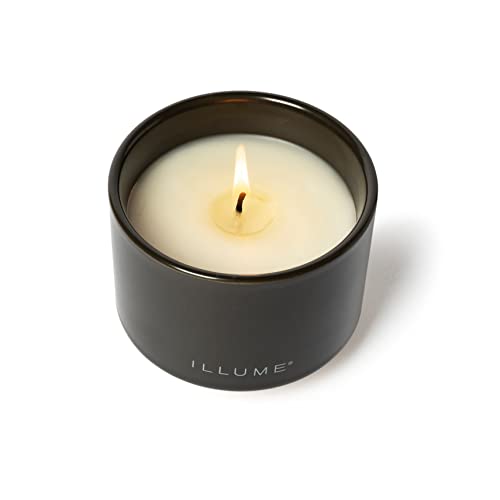 Illume Beautifully Done Essentials BlackBerry Absinthe Matte Ceramic Scented Soy Candle, 2" L x 2" W x 1" H