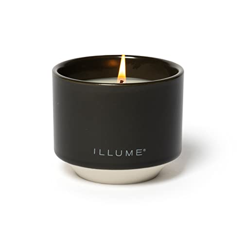 Illume Beautifully Done Essentials BlackBerry Absinthe Matte Ceramic Scented Soy Candle, 2" L x 2" W x 1" H