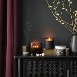 Illume Beautifully Done Essentials BlackBerry Absinthe Matte Ceramic Scented Soy Candle, 2" L x 2" W x 1" H