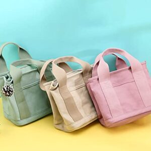 Tote Bag Women Small Satchel Bag Stylish Mini Tote Handbag Canvas Hobo Bag Fashion Crossbody Bag Shoulder Bag 2023