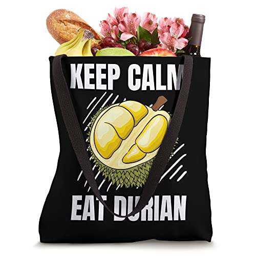 Keep Calm Eat Durian Vintage Grunge Durian Lover Tote Bag