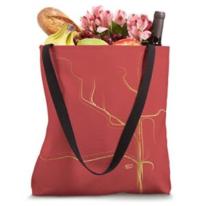 Kintsugi Red Tote Bag