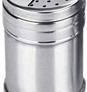 1Pc Stainless Steel Salt and Pepper Dispenser Bottle Salt Pepper Shaker Bottle Seasoning Spice Condiment Container Box with Hole for Home Camping Picnic S Deft Processed