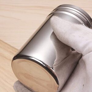 1Pc Stainless Steel Salt and Pepper Dispenser Bottle Salt Pepper Shaker Bottle Seasoning Spice Condiment Container Box with Hole for Home Camping Picnic S Deft Processed