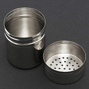 1Pc Stainless Steel Salt and Pepper Dispenser Bottle Salt Pepper Shaker Bottle Seasoning Spice Condiment Container Box with Hole for Home Camping Picnic S Deft Processed