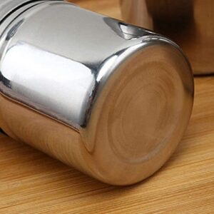 1Pc Stainless Steel Salt and Pepper Dispenser Bottle Salt Pepper Shaker Bottle Seasoning Spice Condiment Container Box with Hole for Home Camping Picnic S Deft Processed