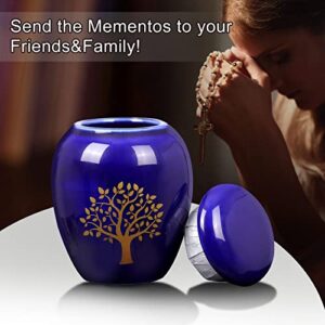 Small Urns for Human Ashes, Mimi Urns for Human Ashes, Cremation Keepsakes for Ashes, Mini Tree of Life Urn, Cremation Keepsakes for Ashes