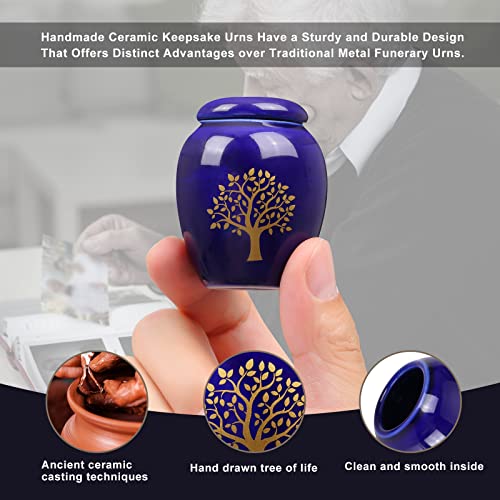 Small Urns for Human Ashes, Mimi Urns for Human Ashes, Cremation Keepsakes for Ashes, Mini Tree of Life Urn, Cremation Keepsakes for Ashes