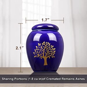 Small Urns for Human Ashes, Mimi Urns for Human Ashes, Cremation Keepsakes for Ashes, Mini Tree of Life Urn, Cremation Keepsakes for Ashes