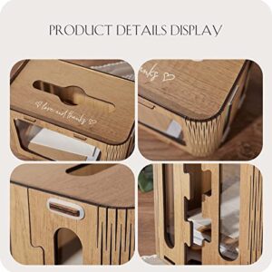 AW BRIDAL Wedding Card Box for Wedding Reception, Gift Card Box Rustic Wood Money Box Holder Anniversary Wedding Gifts Decorations, Light Wood