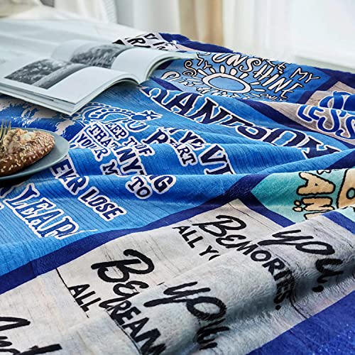 Grandson Gifts from Grandma Grandpa, Blanket for Grandson, Gifts for Grandson, Grandson Birthday Gifts, Best Grandson Ever Gift Throw Blanket 60"x50" Grandson Gift Ideas for Christmas Graduation