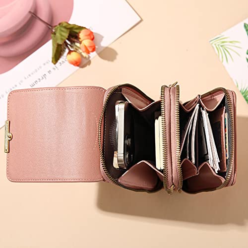 Cute and Stylish Mobile Phone Case Bag, Small Crossbody Cell Phone Purse for Women, Mini Messenger Shoulder Handbag Wallet (Red)