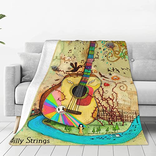 Billy Strings Flannel Blanket Super Soft Throw Blanket for Couch Sofa Bed All Season 60"x50"