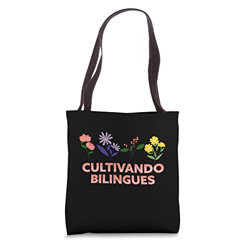 Cultivando Bilingues Dual Language Crew Bilingual Teacher Tote Bag