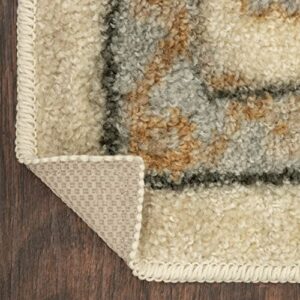 Maples Rugs Danville Kitchen Rugs Non Skid Accent Area Carpet [Made in USA], Neutral, 2'6" x 3'10"