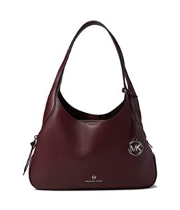 michael kors kelsey large shoulder tote merlot one size