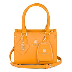 tote&carry’s box bag, fashion and luxury bag, yellow, small