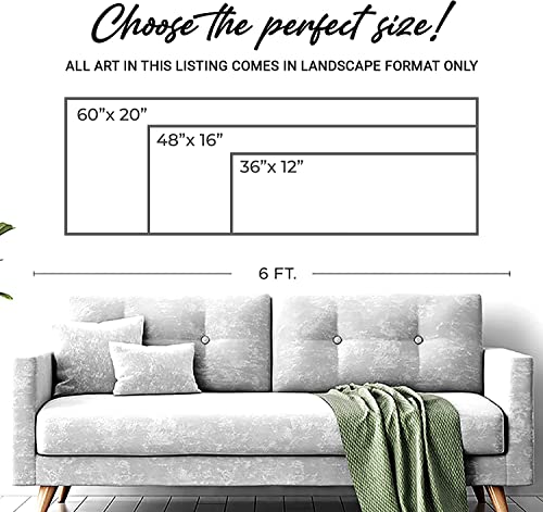 TAILORED CANVASES Theater Wall Decor - Personalized Movie Cinema Art Print Canvas for Studio Room Accessories, Home Media Room, Entertainment Hall, Living Room, Lounge Area - Theater in Rustic Design