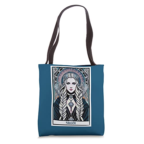 Skadi Norse Goddess, Norse Viking Myth, Runes, Nordic Art Tote Bag