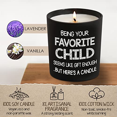 Gifts for Mom & Dad from Daughter, Son - Mothers Day Gifts, Birthday Gifts for Mom, Dad, Women, Men - Gifts for Dad, Grandma, Grandpa - Vanilla Lavender Scented Candle 10oz