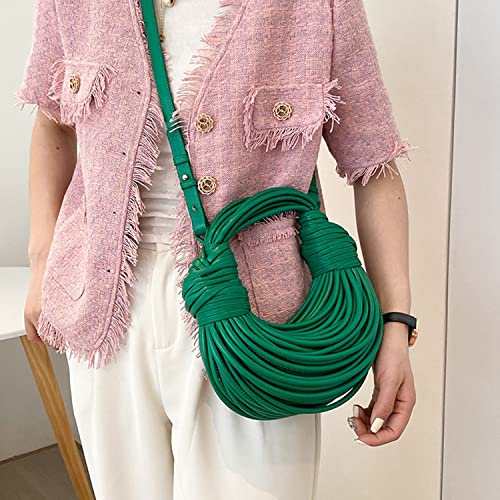 Hand-woven Knotted Pull-up Noodle Cross-body Bag Creative Noodle One-Shoulder Armpit Handbag