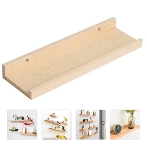 Veemoon Wall Mount Shelf Wall Rack Wall Shelf Multi-Function Wood Floating Shelf for Kitchen Living Room Bathroom