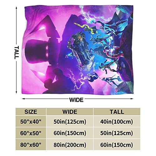 Kpfqi Anime Game Blanket Super Soft Flannel Throw Blanket All Season Cozy Warm Plush Blankets for Sofa Bed Living Room Game5-60 x50