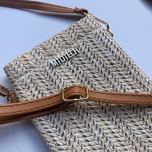 MTOTECH Women Small Straw Woven Crossbody Bag Mini Summer Beach Wallet Cell Phone Purse Travel Vacation Shoulder Bags