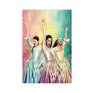 shruan hamilton animatic schuyler sisters canvas poster bedroom decor sports landscape office room decor gift unframe-style 12x18inch(30x45cm)