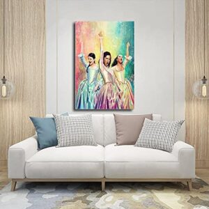 Shruan Hamilton Animatic Schuyler Sisters Canvas Poster Bedroom Decor Sports Landscape Office Room Decor Gift Unframe-style 12x18inch(30x45cm)