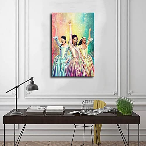 Shruan Hamilton Animatic Schuyler Sisters Canvas Poster Bedroom Decor Sports Landscape Office Room Decor Gift Unframe-style 12x18inch(30x45cm)