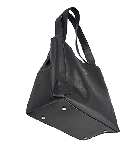 Loulu - Hayden Hobo Handbag - Black