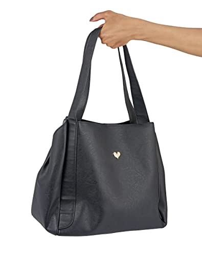 Loulu - Hayden Hobo Handbag - Black