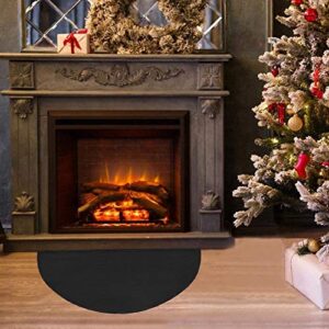 hi!SCI Fireproof Fireplace Mat Hearth Area Rug Fire Retardant Fiberglass Mat Protects Floors from Sparks Embers(24x40inch)