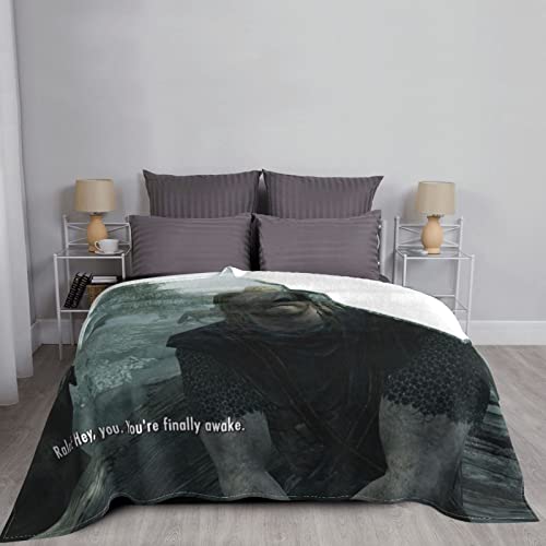 Skyrim You're Finally Awake Blanket Soft Warm Throw Blankets 60"x50" for Bedroom Couch Travelling