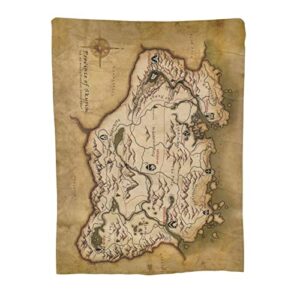 Skyrim Blanket Soft Warm Throw Blankets 60"x50" for Bedroom Couch Travelling