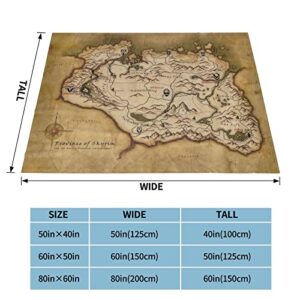 Skyrim Blanket Soft Warm Throw Blankets 60"x50" for Bedroom Couch Travelling