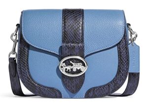 coach – georgie saddle bag – indigo – cd323