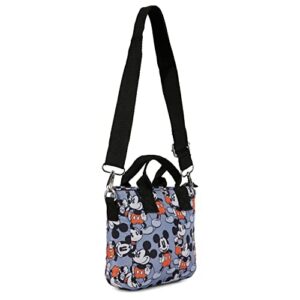 disney mickey mouse crossbody tote – girls, boys, teens, adults – mickey mouse 7 inch crossbody allover mini tote bag