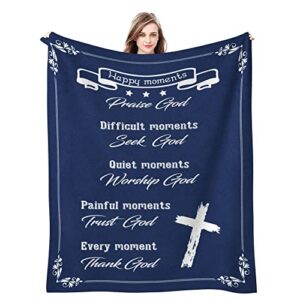 lseomio christian gifts for women men – gifts for women birthday unique – inspirational gifts for women men – religious gift for women – throw blankets for couch sofa bed warm gifts 50″x 60″