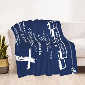 LSEOMIO Christian Gifts for Women Men - Gifts for Women Birthday Unique - Inspirational Gifts for Women Men - Religious Gift for Women - Throw Blankets for Couch Sofa Bed Warm Gifts 50"X 60"