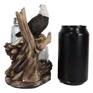 Set Of 1 Bald Eagle Residing Nests Salt and Pepper Shaker 6.5"H