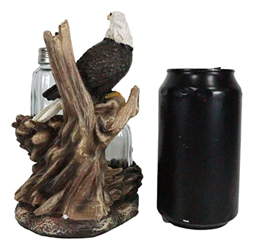 Set Of 1 Bald Eagle Residing Nests Salt and Pepper Shaker 6.5"H