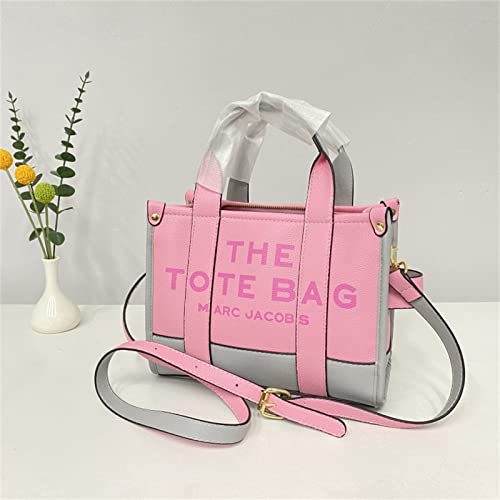 Women Fashion Large Capacity Tote Bag Color Blocking Tote Bag Handheld One Shoulder Messenger Letter Bag