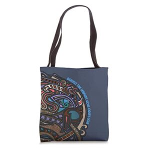 norse mythology dragon viking jormungandr boho decorative tote bag