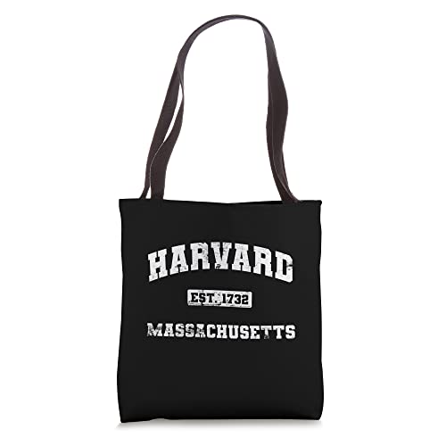 Harvard Massachusetts MA vintage state Athletic style Tote Bag