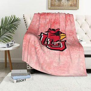 lamar university flannel throw blanket, 40×60 inches soft blanket for couch, cozy, warm ，all season.