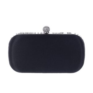 YLLWH Women's Clutch Bag Crystal Pearl Clutch Purse Handbag Embroidery Evening Bag Wedding Bag for Bridal Shoulder Bag