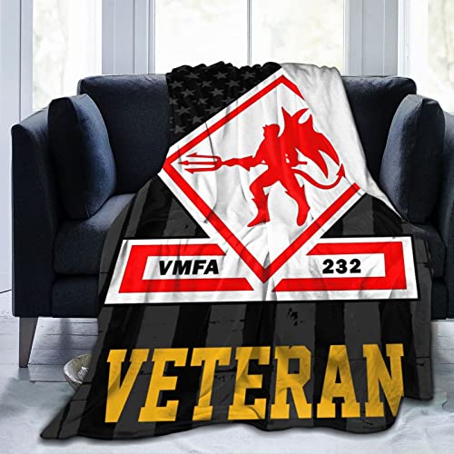 Vmfa-232 Throw Blanket Fleece Blanket Bed Sofas Warm Throw Blanket All Season Warm 80"X60"